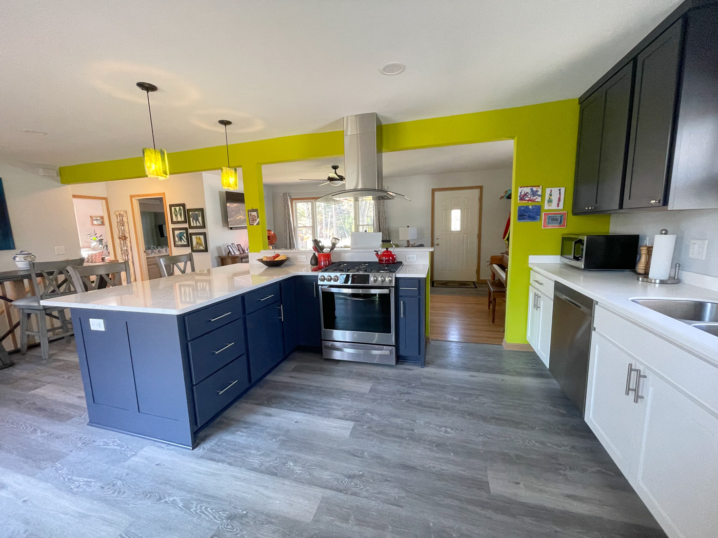 Modern Navy Kitchen - Dahlia Design Remodel